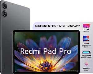 REDMI Pad Pro 6 GB RAM 128 GB ROM 12.1 inch with Wi-Fi Only Tablet ...