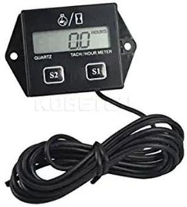 D & Y Digital Tachometer Hour Meter LCD Display Spark Plugs 2 and 4 ...