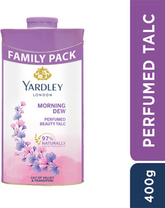 Yardley London Morning Perfumed Talcum Powder for Women - 97% Naturally ...