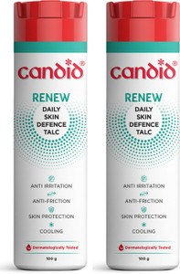 Candid Renew Daily Calamine Talcum Powder | Dermatologically Tested ...