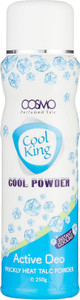 COSMO Cool King Active Deo Perfumed Prickly Heat Talc Powder Cool ...