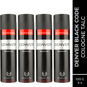 DENVER Black.code Cologne Body Talc (100g x 4) - Price in India, Buy ...