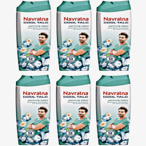 Navratna NAVRATN COOL TALCUM POWDER 18GM 6PC - Price in India, Buy ...
