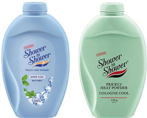 SHOWER TO SHOWER Super Cool with Mint Ayurvedic Prickly Heat Powder ...