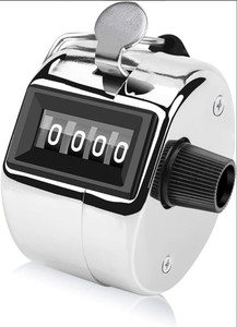 90 Degree Stainless Steel Hand Manual Analog Tally Counter Machine ...