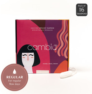 Cambio 100% Organic Cotton Tampons | 16 pieces | GOTS Certified | FDA ...