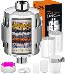 Aliens Universal Shower Head Filter, High Output Tap Water Softener,15 ...