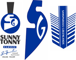 SG DXM S G Sunny Tonny Cricket Bat Sticker (Blue) Bat Sticker - Buy SG ...