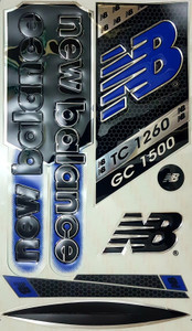 Kyrios NEW Balance 3D Embossed Cricket Bat Sticker Premium Bat Sticker ...