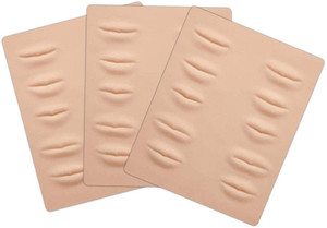 Tattoo Empire Fake Silicone Sheets to Practice Lips Tattoo Temporary ...