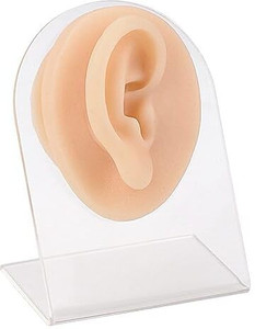 Tattoo gizmo Practice Soft Silicone Ear Piercing Model Temporary Tattoo ...