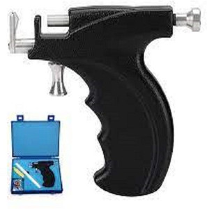 Shield plus STAINLESS STEEL PIERCING HAND PRESS GUN BLACK COLOR (PACK ...