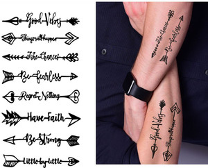 voorkoms Rudraksh Temporary Tattoo Stickers For Male And Female Fake ...