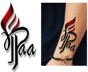 voorkoms Maa Paa Tattoo Temporary Tattoo Stickers For Male And Female ...