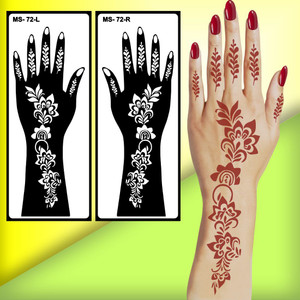 voorkoms Mandala Mehndi Stencil Sticker with Timeless Classic Patterns ...