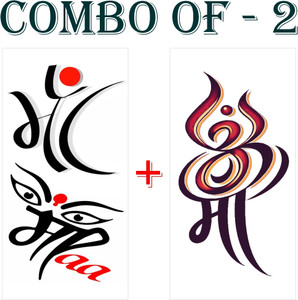 Ordershock Maa Paa With Om Temporary Tattoo Sticker For Male And Female ...