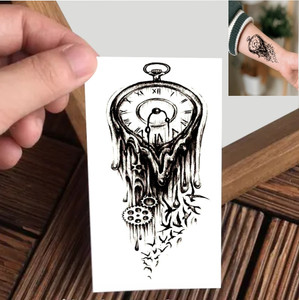 Vanvati Time Distortion With Birds Temporary Tattoo For Male And Female ...