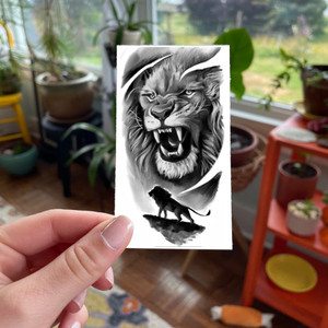 Temporary Tattoowala Lion Tattoo Sticker For Male & Female Tattoo ...