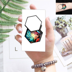 Temporary Tattoowala Hexagonal Universe Tattoo For Male And Female ...