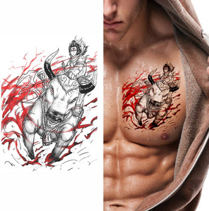 voorkoms Mahadev With Nandi Temporary Tattoo Sticker For Male And ...