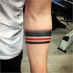 Vanvati Red And Black Hand Band Temporary Tattoo For male And Female ...
