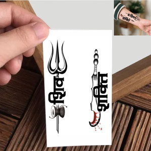 Vanvati Shiv Shakti Tattoo Male And Female Tattoo Sticker - Price in ...