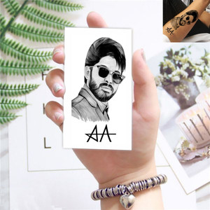 Temporary Tattoowala South Actor Allu Arjun Tattoo For Male And Female ...