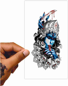 voorkoms Maa Kali Multicolor Tattoo Temporary Tattoo Stickers For Male ...