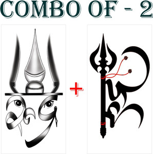 Ordershock Rudra With Trishul Temporary Tattoo Sticker For Male And ...