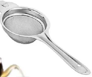 OJHA Stainless Steel Fine Mesh Tea Strainer Premium Round Shape with ...