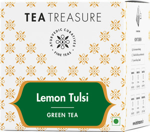 TeaTreasure Lemon Tulsi Green Tea for Prevents Cold, Relieves Headache ...
