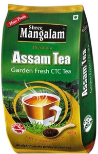 Shree Mangalam Assam Garden Fresh CTC tea Tea Pouch Price in India ...