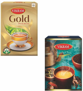 Vikram Tea Combo | Gold Special Mix Tea 500gm & Masala Chai - 250gm ...