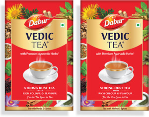 Dabur Vedic Tea| Premium Dust Tea| Goodness of 7 Natural Ingredients ...