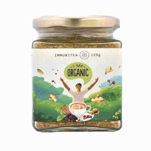 I Say Organic Immunitea Herbal Tea made with Ginger, Turmeric, Giloy ...