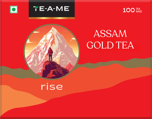 TE-A-ME Assam Gold Tea, 100 Tea Bags | Black Tea | Assam Tea Bags ...