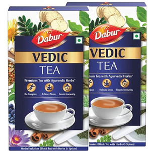 Dabur Vedic Tea 500g-Pack-2(Black Tea)Chai Soulful Aroma & Rich Taste ...