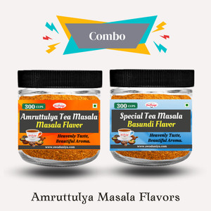 SwaDuniya Amruttulya Tea Combo of 2: Masala Flavor & Basundi Flavor ...