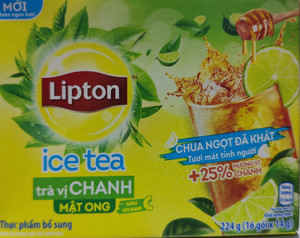Lipton Ice Tea Lemon & Honey Flavour Tea Box 14g x16 Bags Iced Tea Bags ...