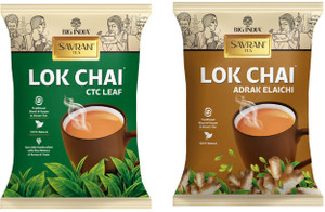 Savran Tea Lok Chai CTC Leaf & Lok Chai Adrak Elaichi Pack Of 2 500 ...