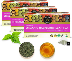 TEACURRY Organic Raspberry Tea - 90 Tea Bags - Supports Women Fertility ...