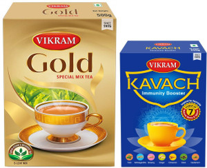 Vikram Gold Special Mix Tea - 500gm |Kavach Immunity Booster Tea ...