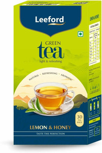Leeford Lemon Honey Green Tea|Zesty Detox Brew for Immunity, Digestion ...