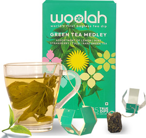woolah Green Tea Assortment Tea - World'S 1St Bagless Tea Dip Tulsi ...