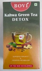 BOVI KAHWA GREEN TEA DETOX 25TB Green Tea Bags Box Price in India - Buy ...