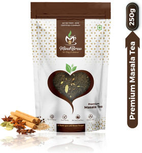 MindBrew Premium Masala Asaam Tea Leaf, 250 gm Cardamom, Cinnamon ...