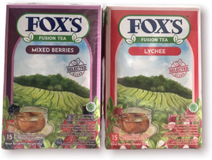 FOX'S Fusion Mixed Berrie And Lychee Flavoured Black Tea Bags (25g Each ...
