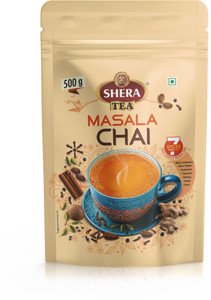 Shera MASALA CHAI TEA 500 Black Tea Pouch Price in India - Buy Shera ...