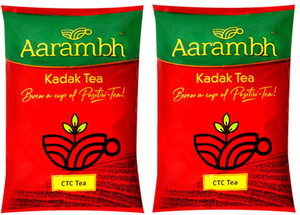 Aarambh Kadak Tea 1 kg (500G*2) Tea Pouch Price in India - Buy Aarambh ...