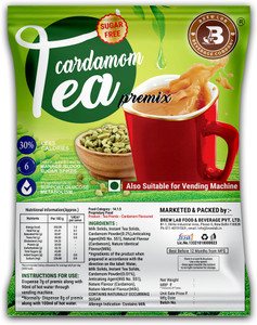 Brew Lab Cardamom Tea Sugar Free Premix | Suitable For Vending Machine ...